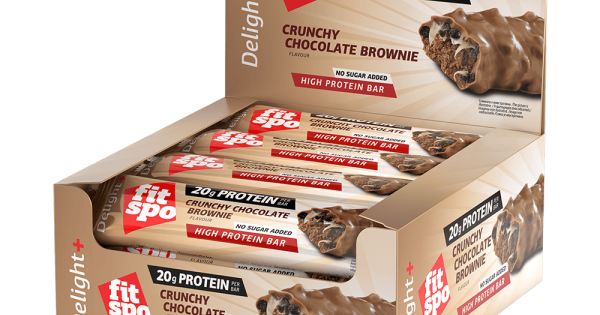 FITSPO Delight Protein Bar 12 x 60 г | Страхотен бар