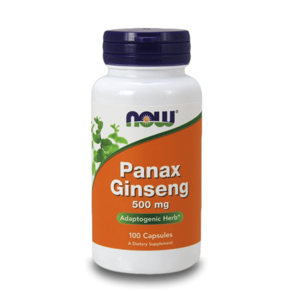 NOW Panax Ginseng 500 мг 100 капсули на Супер Цена
